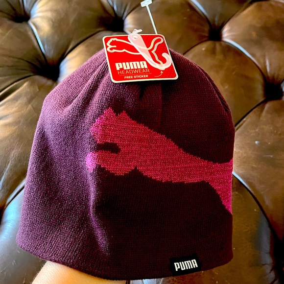 Puma | Accessories | Puma Winter Hat Maroon New | Poshmark